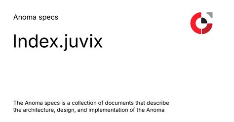 Index Anoma Specification