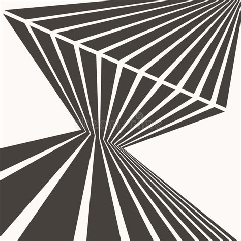 abstract background with zigzag lines stripes optical art illusion