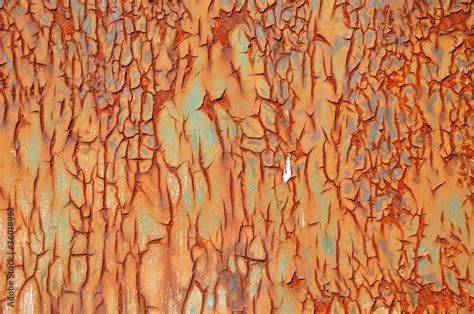 Rust And Paint Metal Texture Stock Photo Adobe Stock