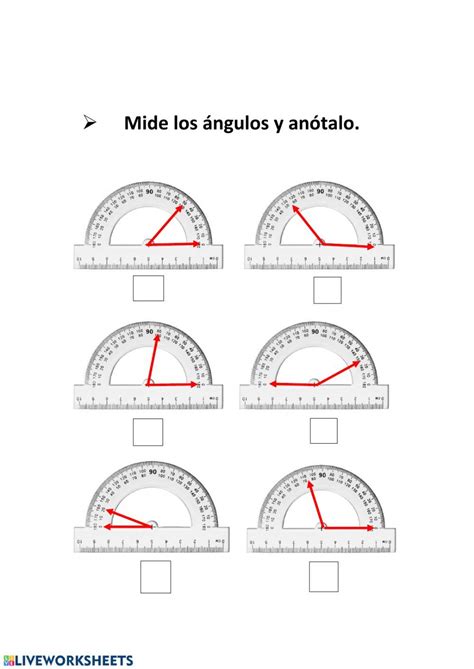 Ángulos Nombres Y Medidas