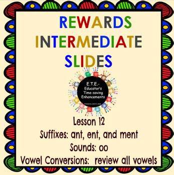 Rewards Intermediate Lesson 12 By Educators Timesaving Enhancements