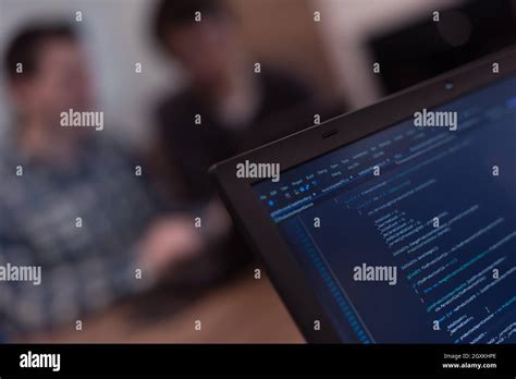 Software Development Software Source Code Programming Code Writing Programming Code On Laptop