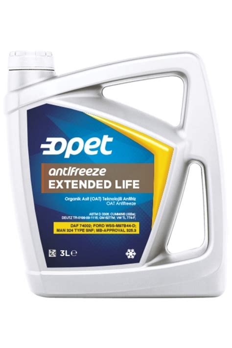Opet Antifreeze Extended Life Kırmızı Antifriz 3 Litre Fiyatı ...