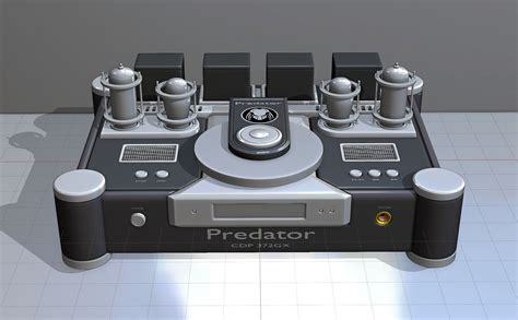 Tube High End Cd Player 3d Model Cgtrader