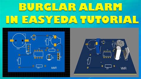 Burglar Alarm With Auto Route In Easyeda Menchdrey Youtube