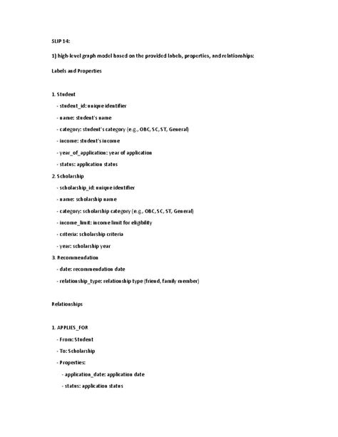 Neo4j Practical Notes Useful Slip 14 High Level Graph Model Based