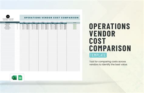 Free Cost Comparison Templates To Edit Online