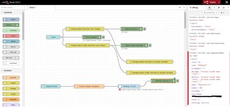 Inserting Into Mssql Plus Node Through Dashboard Form Inputs