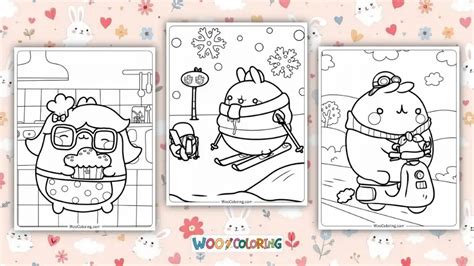100 Molang Coloring Pages Free Pdf To Print Woo Coloring