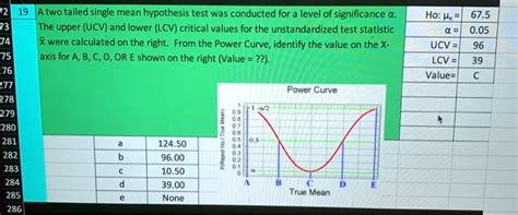 Solved A Two Tailed Single Mean Hypothesis Test Was Conducted For A