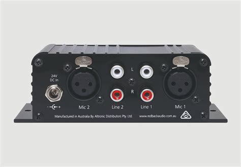 2 Input Mini Mixer With Vox Muting Xlr Redback Audio