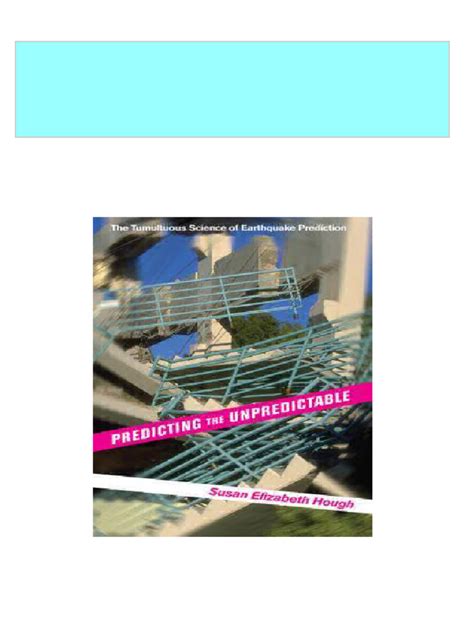 Ebooks Pdf Download Predicting The Unpredictable The Tumultuous
