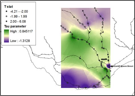 Spatial Variation In Employment Parameter From Gwr Calibration Of Model