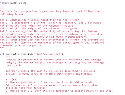 solved def part b filename str data pokemon txt ii iii