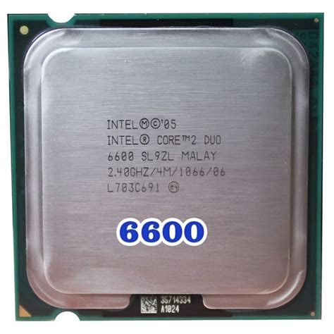 Intel Core 2 Duo E6600 Dual Core 2 4ghz Lga 775 65w E6600 Processor Branded