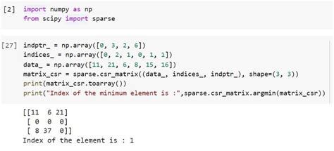 Understand Scipys Csr Matrix