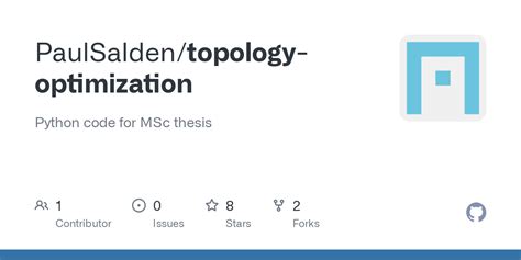 Github Paulsalden Topology Optimization Python Code For Msc Thesis