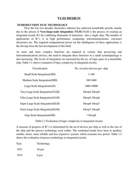 Unit 1vlsi Notespdf Physics Science