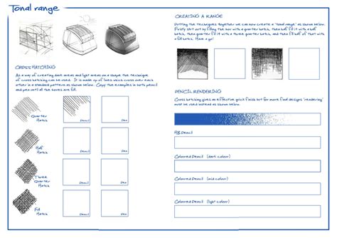 Ks3 Drawing Worksheets 2 Point Perspective Shading Rendering 1 Pp Cross Hatching Tonal