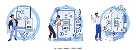 Application Testing Metaphor Vector Illustration Application Stock Vector Royalty Free