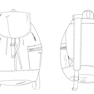 Seasack Backpack Sewing Pattern Instructions Printable Etsy
