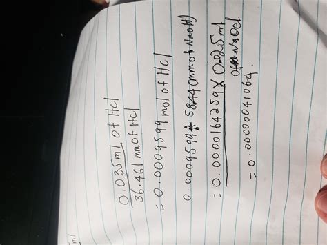 Help With Question Concerned With Molarity R Chemhelp