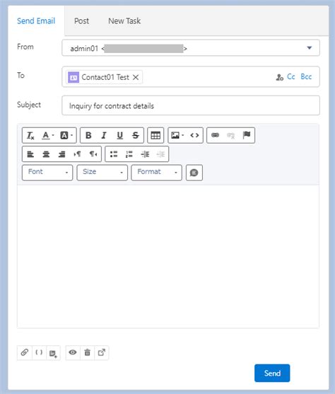 create a send email action on the case record page in salesforce