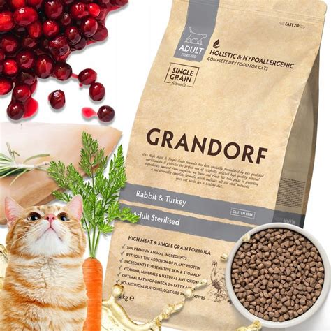 Karma Grandorf Cat Rabbit Turkey Adult Sterilized 8Kg - Ceny i opinie ...