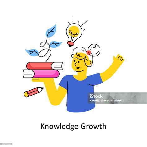 지식 성장 벡터 채워진 개요 디자인 그림입니다 흰색 배경의 기호 Eps 10 파일 공부에 대한 스톡 벡터 아트 및 기타 이미지 공부 교육 그래프 Istock