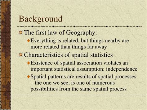 Ppt Spatial Association And Spatial Statistic Techniques Powerpoint