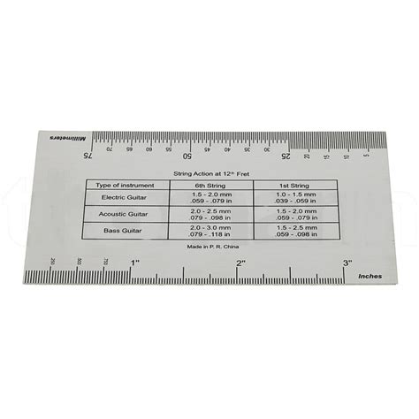 Harley Benton Parts String Action Gauge Armonicos Cl