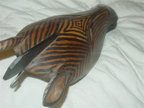 Zebra Wood Mask Face Wall Hanging Animal Tribal African Carving Art 14