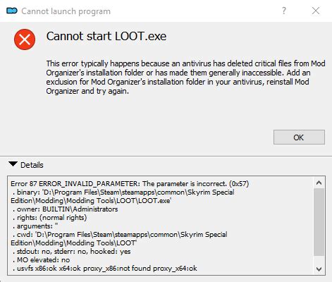 Error Launching LOOT Issue Loot Loot GitHub