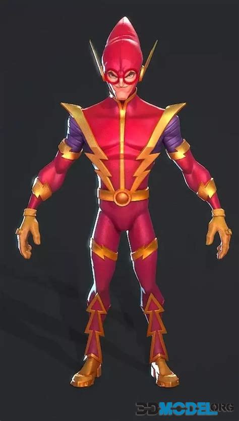 3d Model Johnny Quick Low Poly Pbr