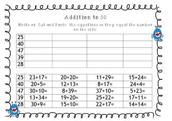Differentiated Addition By Nicky Bathols Teachers Pay Teachers