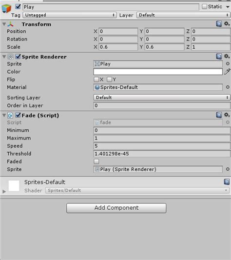 C Fading Alpha Values In Unity Stack Overflow