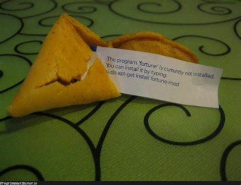 Fortune Cookie Company Runs Ubuntu ProgrammerHumor Io