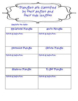 Classifying Triangles Book By Katie Maynard Teachers Pay Teachers