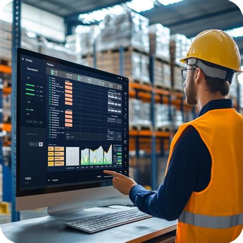 realtime wms dashboard displaying warehouse operations premium ai