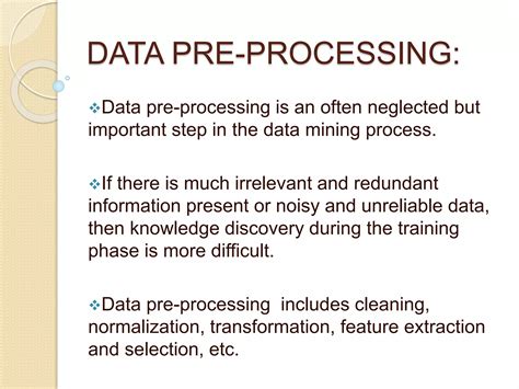 Dm Data Pre Processing Ppt