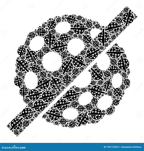 No Microbe Spore Recursion Composition Of No Microbe Spore Icons Stock Illustration