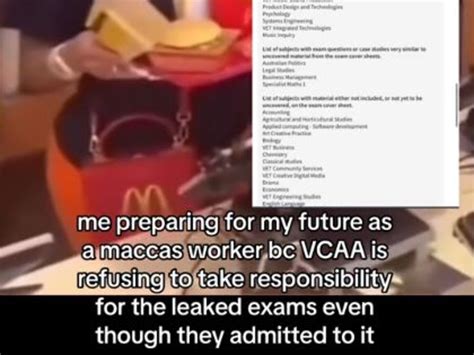 ‘forced To Play Along Vcaa Staff Dragged Into Leaked Exam Scandal The Advertiser