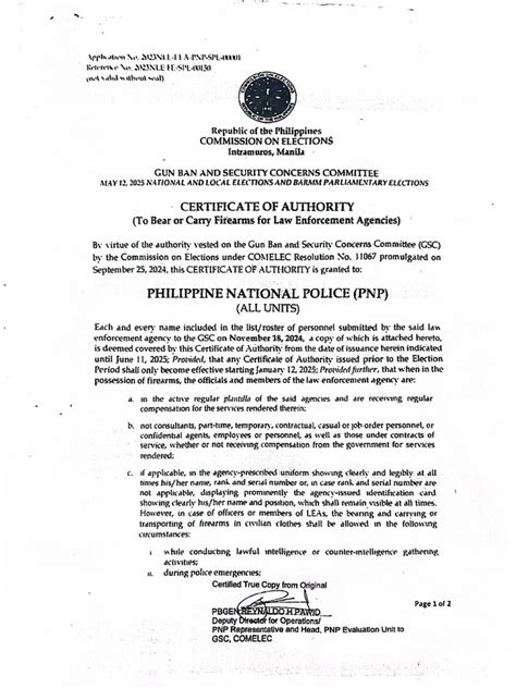 Comelec Exemption Pdf