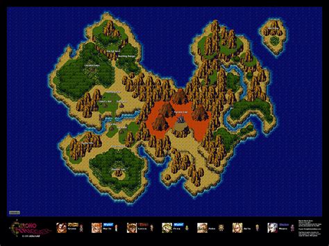 Chrono Trigger Prehistoric Overworld 24″ X 18″ Poster Nintendo Maps Store