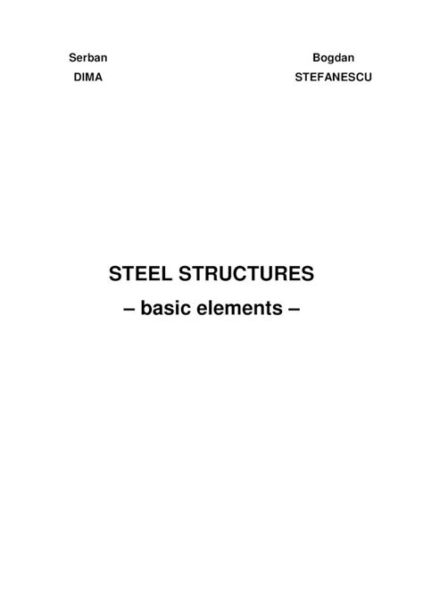 Pdf Steel Structures Dokumen Tips