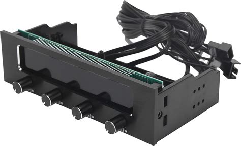 Amazon Com Fan Controller For Computer CPU 4 Sets Of Fan Speeds Wide LCD Screen Dual