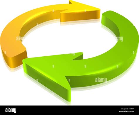 Circular Arrow D Isolated On White Background Stock Vector Image Art Alamy