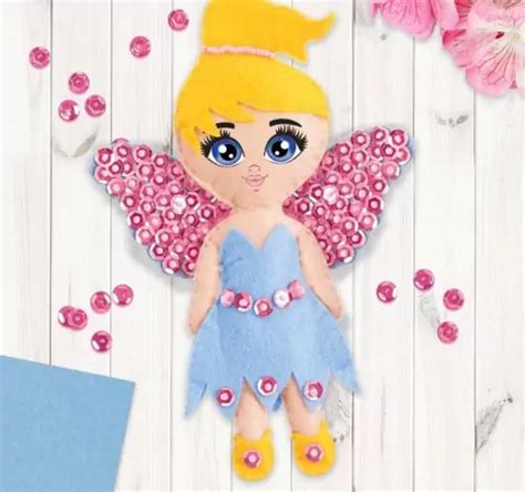 Куколка игрушка из фетра Фея купить в интернет магазине