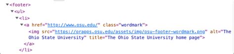 brand footer do not include the title attribute unless having