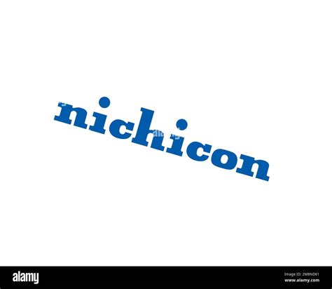 Nichicon, rotated logo, white background B Stock Photo - Alamy